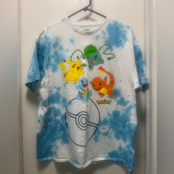 Pokemon | Shirts | Pokemon Blue And White Short Sleeve Tee | Poshmark